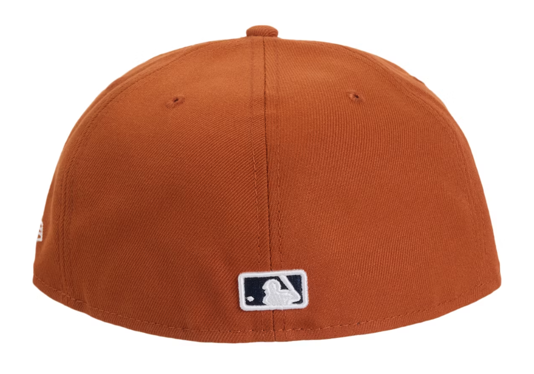 Supreme MLB Teams Detroit Box Logo New Era 59Fifty Fitted Cap Burnt Or ...